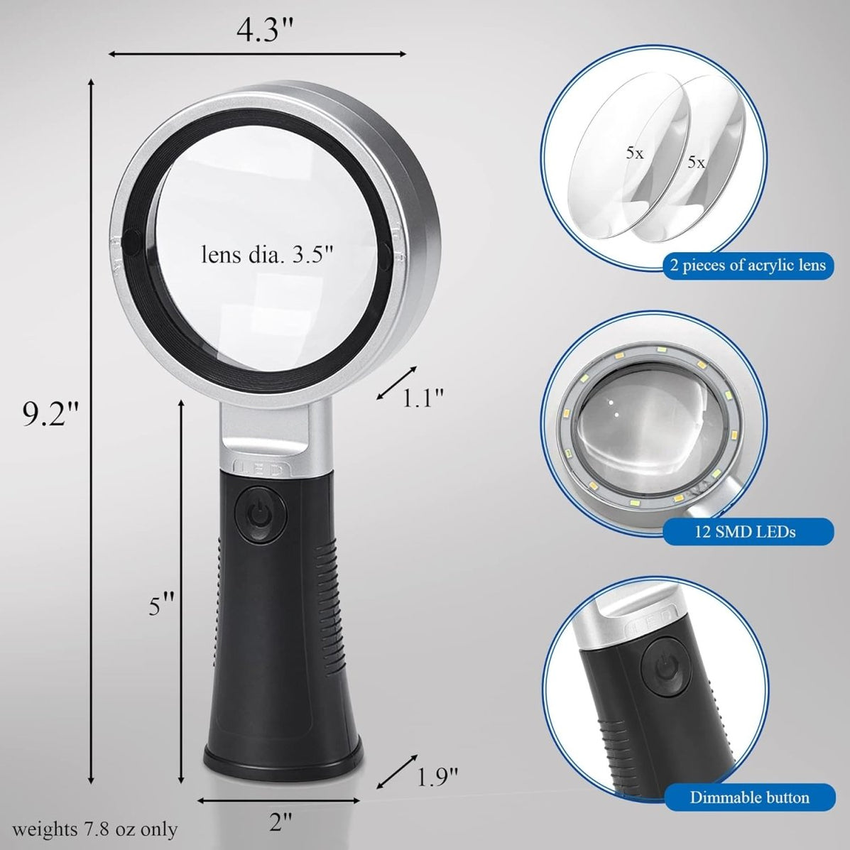 10X Magnipros Handheld Magnifier — Magnifiers NZ