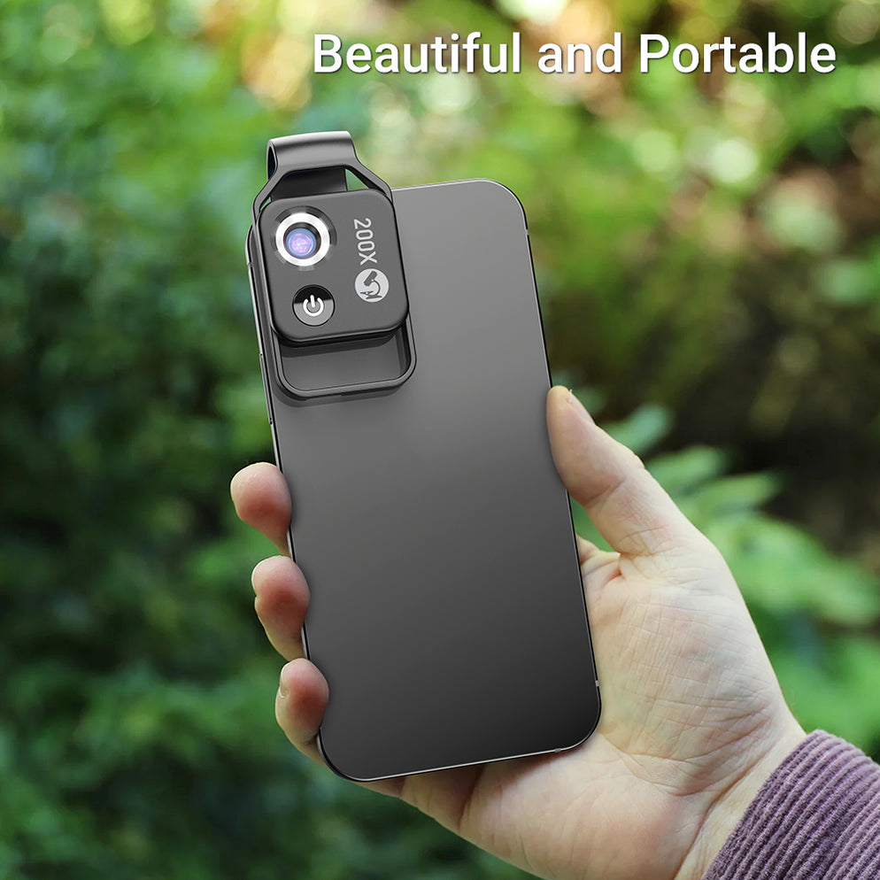 APEXEL 200X Mobile Phone Microscope with Polarised Filter — Magnifiers NZ