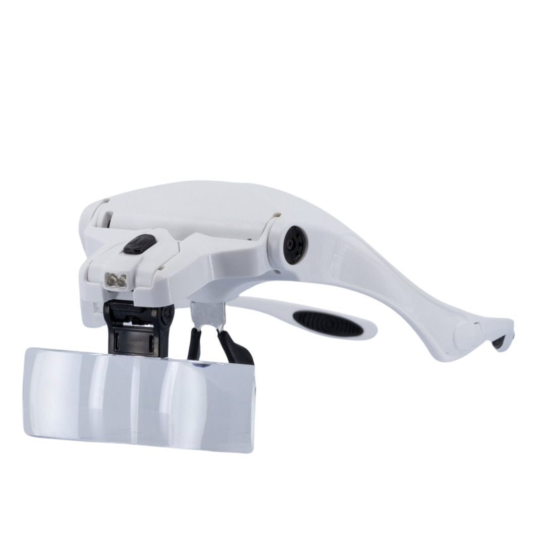 Deluxe LED Headband Magnifier 5 Lenses — Magnifiers NZ